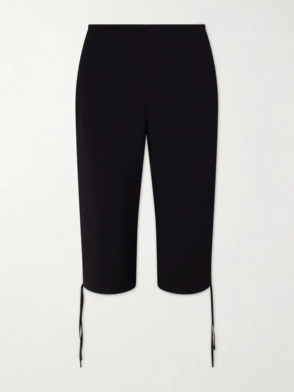 COLLEEN ALLEN Theatre Cropped Stretch-crepe Capri Pants