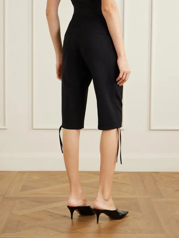 COLLEEN ALLEN Theatre Cropped Stretch-crepe Capri Pants