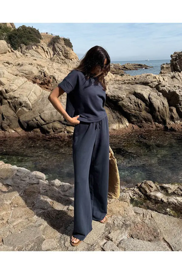 Splendid Laguna Lounge Terry Sweatpants - Black