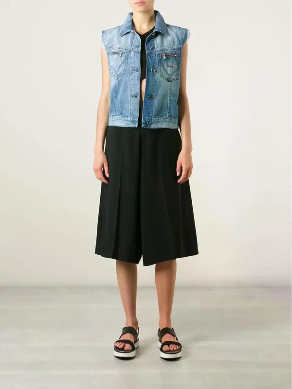 P.a.r.o.s.h Embroidered Denim Vest