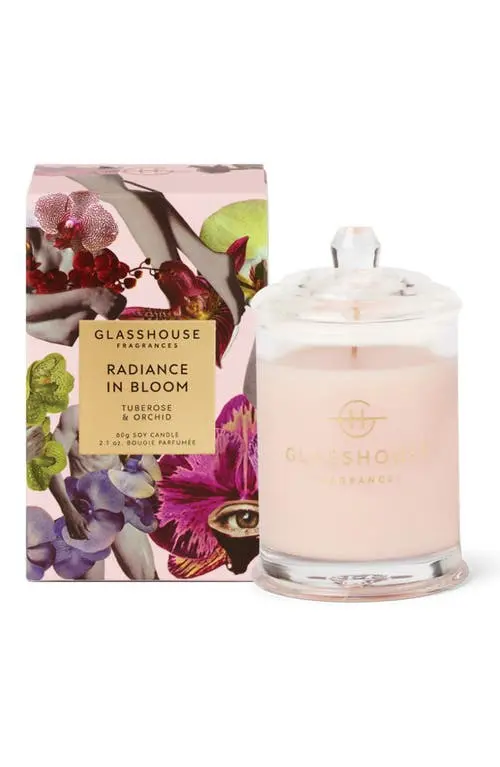 GLASSHOUSE FRAGRANCES Radiance In Bloom Scented Candle - Pink