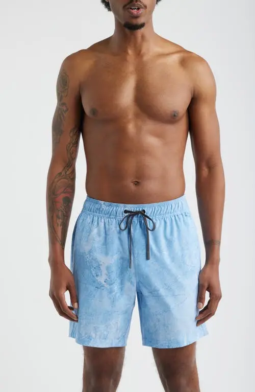 SANTO STUDIO Lido Swim Trunks - Carrara Blue