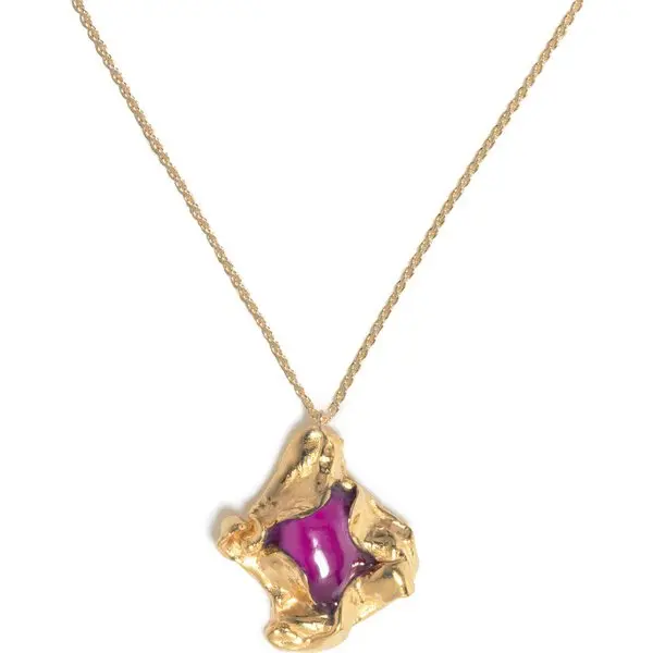 Completedworks Resin Pendant Necklace - Pink