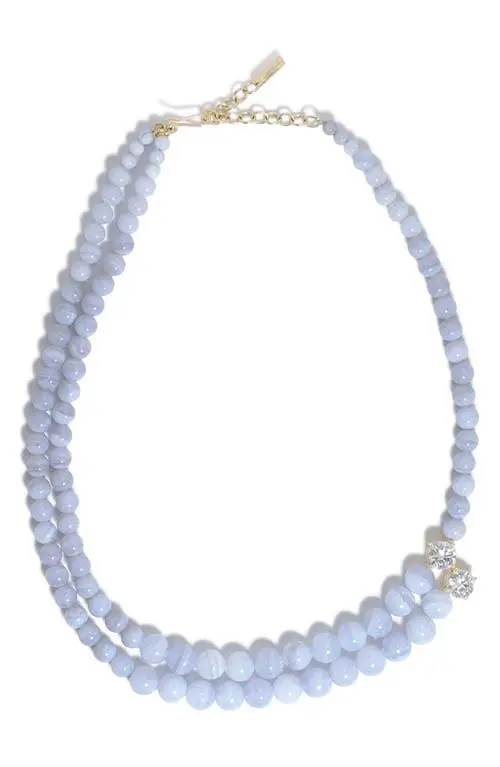 Completedworks Light Of The Past Beaded Necklace - Blue