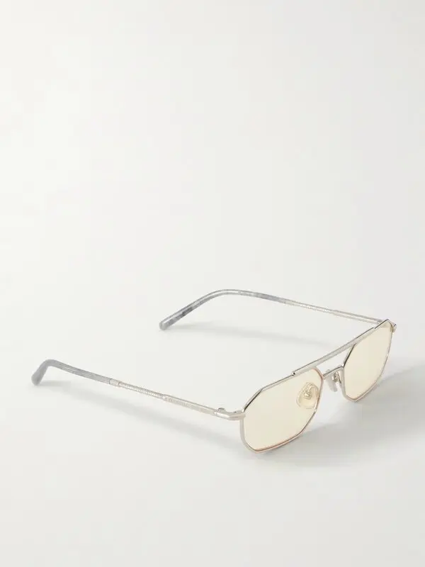 Brunello Cucinelli Square Frame Optical Glasses - Silver