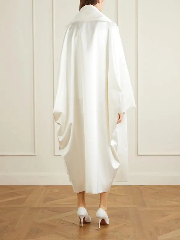 COLLEEN ALLEN Silk Duchesse-satin Coat