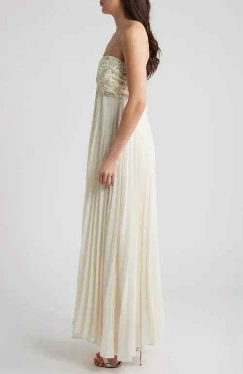 DELFI COLLECTIVE Sabrina Embellished Strapless Gown