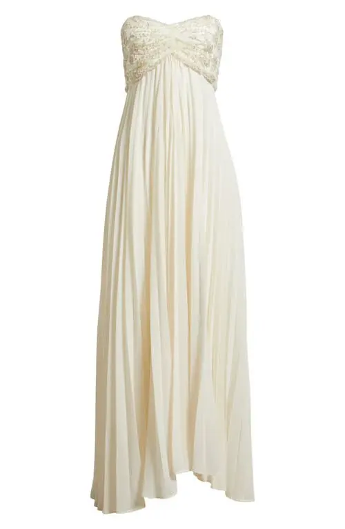 DELFI COLLECTIVE Sabrina Embellished Strapless Gown