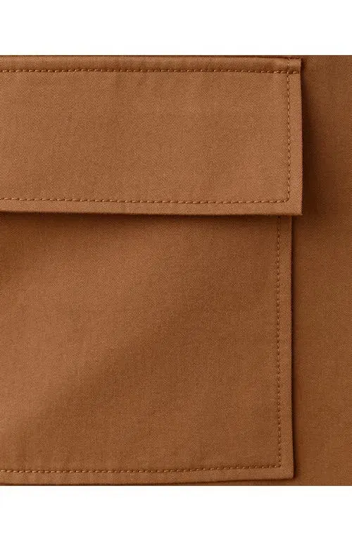 Mango Brava Cotton Jacket - Medium Brown