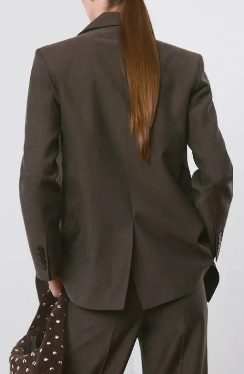 Mango Straight Fit Suit Blazer