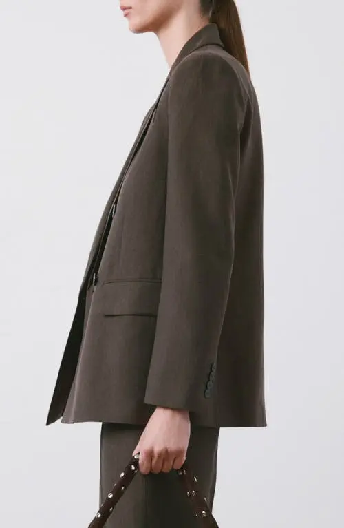 Mango Straight Fit Suit Blazer