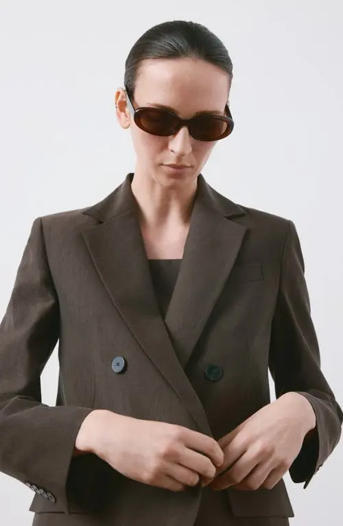 Mango Straight Fit Suit Blazer