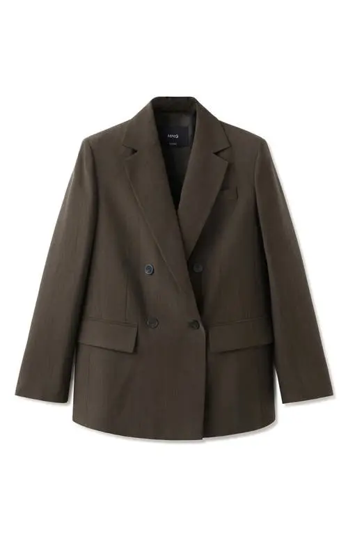 Mango Straight Fit Suit Blazer