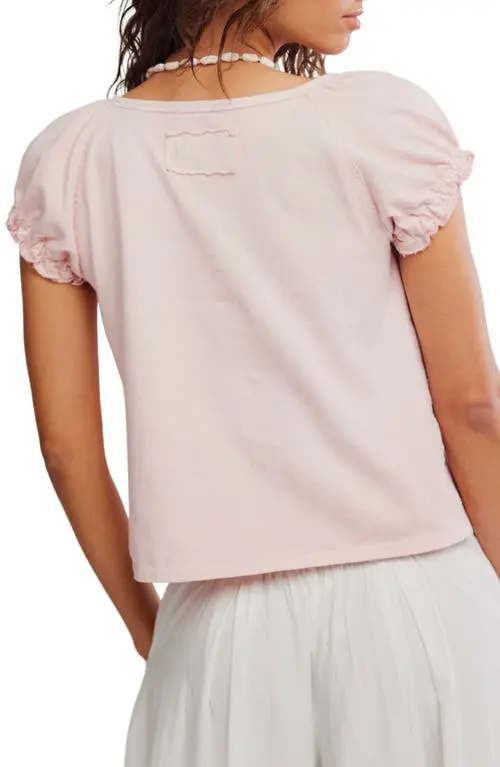 Free People Issa Puff Sleeve Top - Morganite
