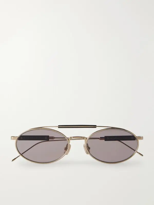 Brunello Cucinelli Aviator-style Sunglasses - Gold
