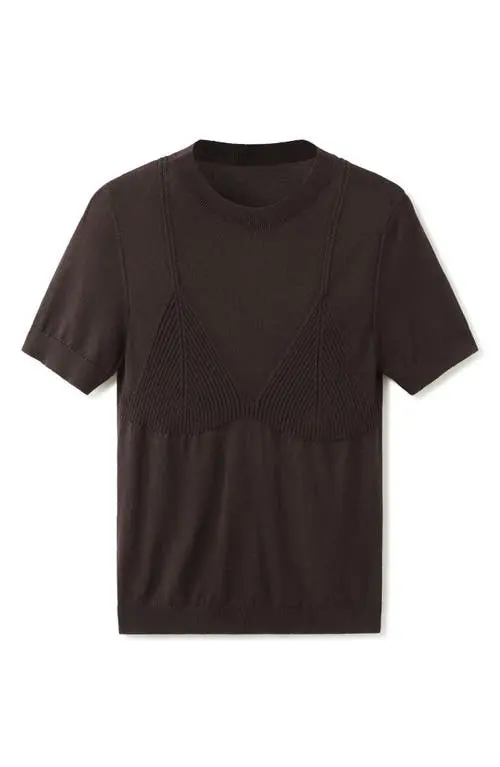 Mango Short Sleeve Sweater