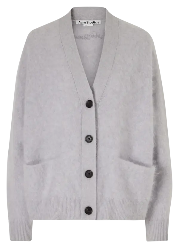 Acne Studios Cashmere V-neck Cardigan - Gray