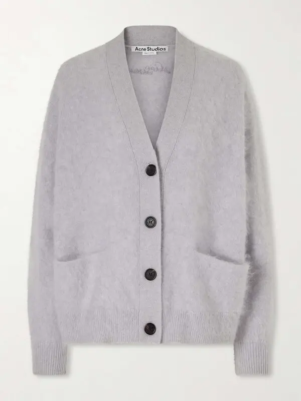 Acne Studios Cashmere Cardigan - Light Gray