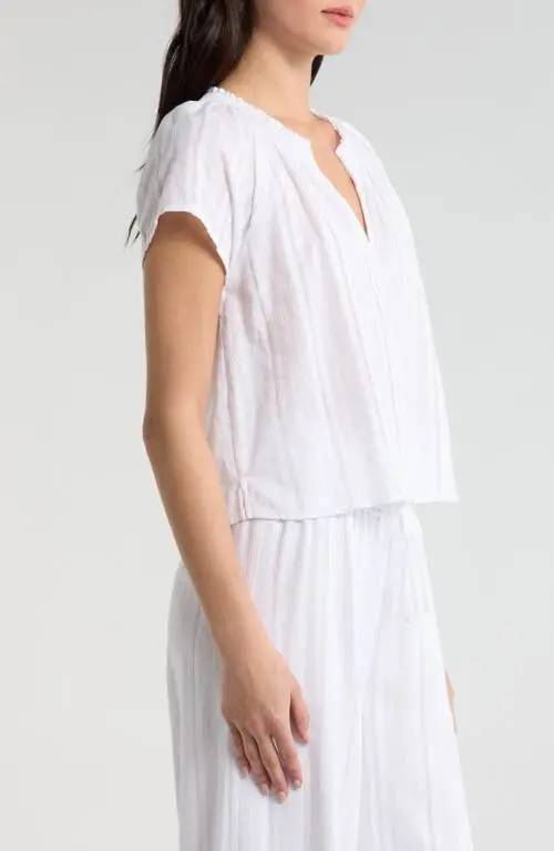 Splendid Meadow Stripe Cotton Crop Top