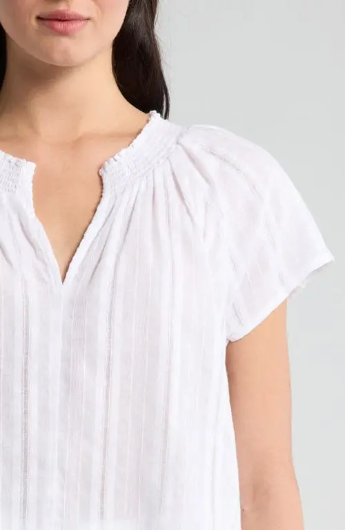 Splendid Meadow Stripe Cotton Crop Top