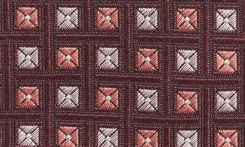 Canali Medallion Silk Tie - Dark Red