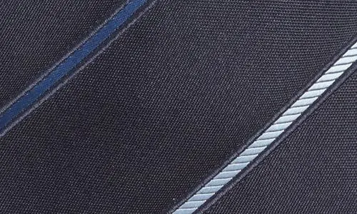 Canali Stripe Silk Necktie - Navy