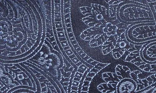 Canali Paisley Silk Neck Tie - Dark Blue