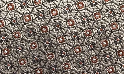 Canali Medallion Silk Neck Tie - Light Brown