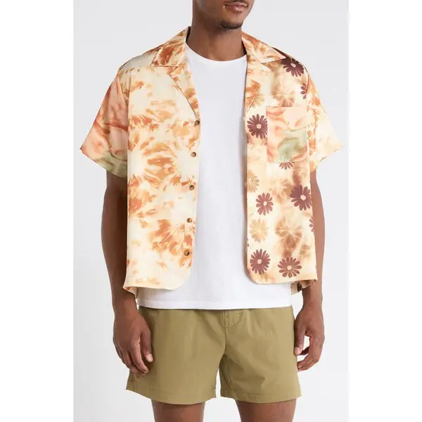 RIZORT Daisy Colorblock Camp Shirt