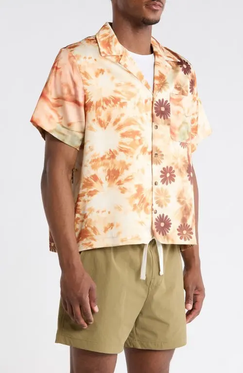 RIZORT Daisy Colorblock Camp Shirt