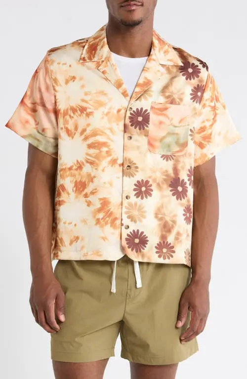 RIZORT Daisy Colorblock Camp Shirt