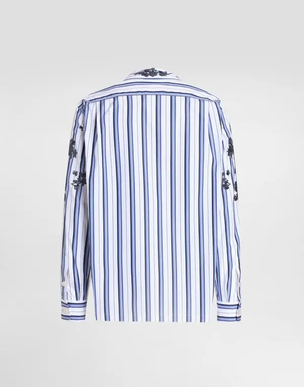 Dolce & Gabbana Cotton And Silk Vanity Shirt With Embroidery - Multicolor