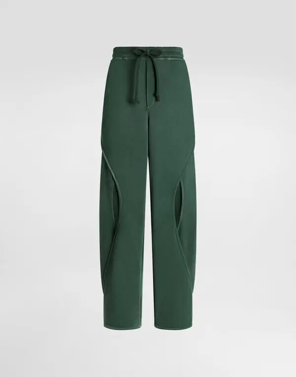 Dolce & Gabbana Treated Jersey Trousers - Green