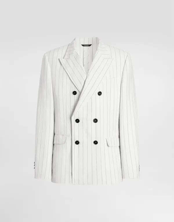 Dolce & Gabbana Double-breasted Linen And Wool Jacket