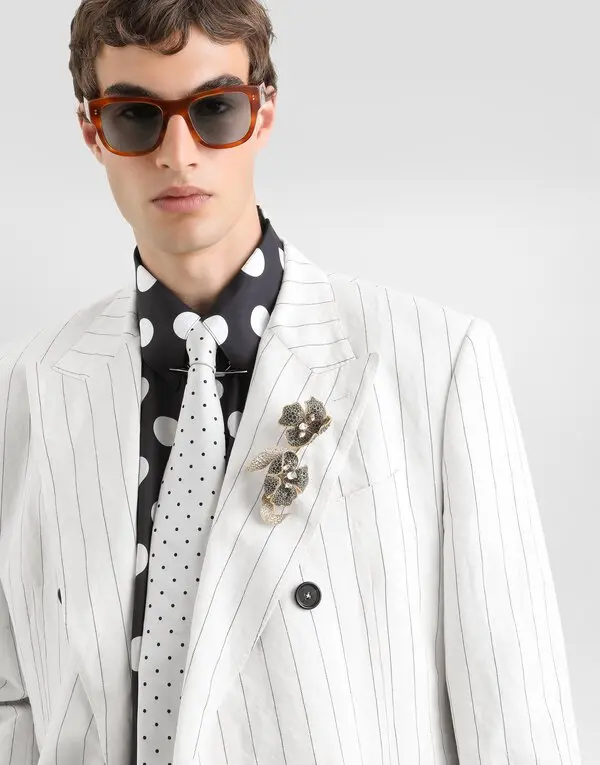 Dolce & Gabbana Double-breasted Linen And Wool Jacket