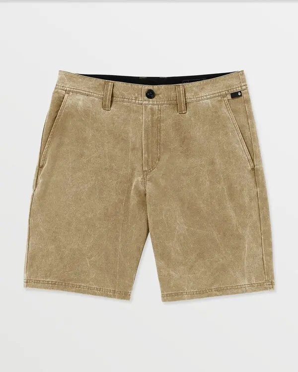 Volcom Stone Faded Hybrid Shorts - Dark Khaki