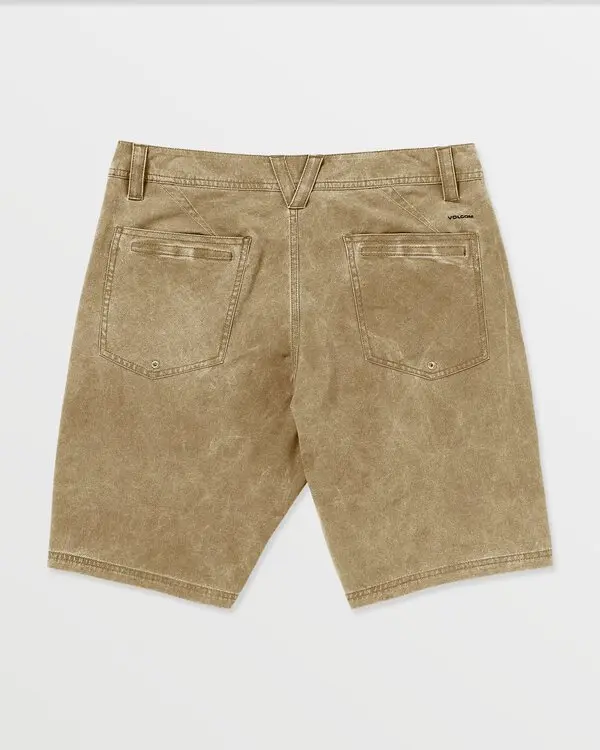 Volcom Stone Faded Hybrid Shorts - Dark Khaki