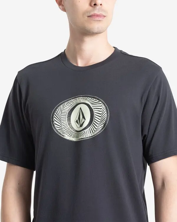 Volcom Buckel Up Short Sleeve Tee - Washed Black Heather