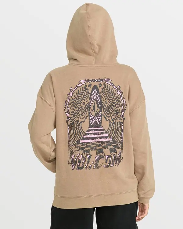 Volcom Zip Up Hoodie - Hazelnut