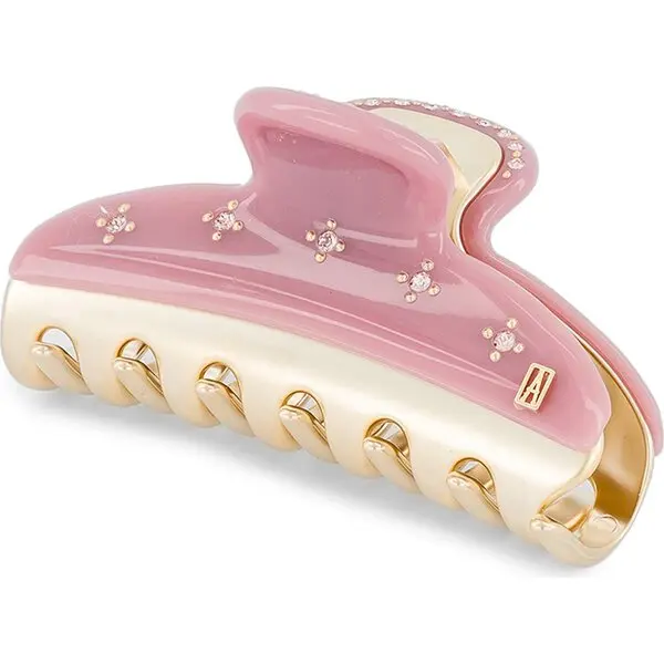 Alexandre De Paris Vendrome Crystal Hair Clip - Pink