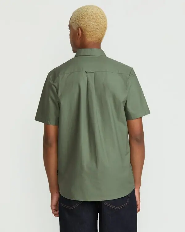 Volcom Veeco Oxford Short Sleeve Shirt - Light Olive
