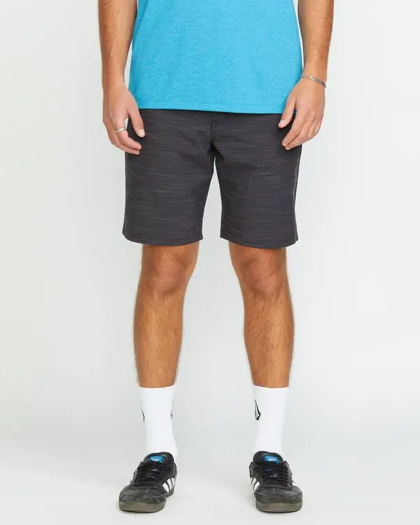 Volcom Slub Frickin Cross Shred Hybrid Short - Black
