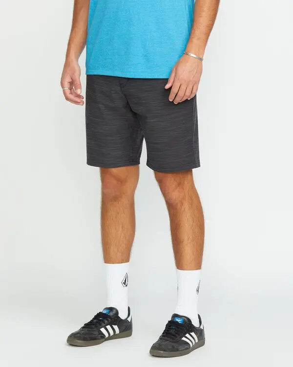 Volcom Slub Frickin Cross Shred Hybrid Short - Black
