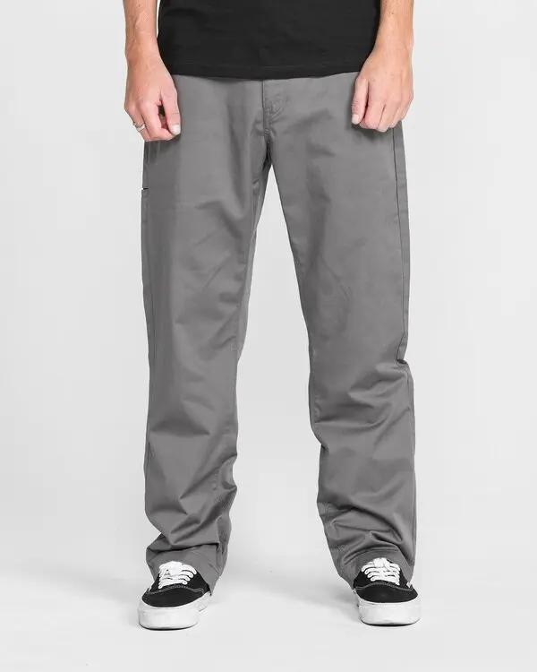 Volcom Frickin Relaxed Chino Pants - Charcoal