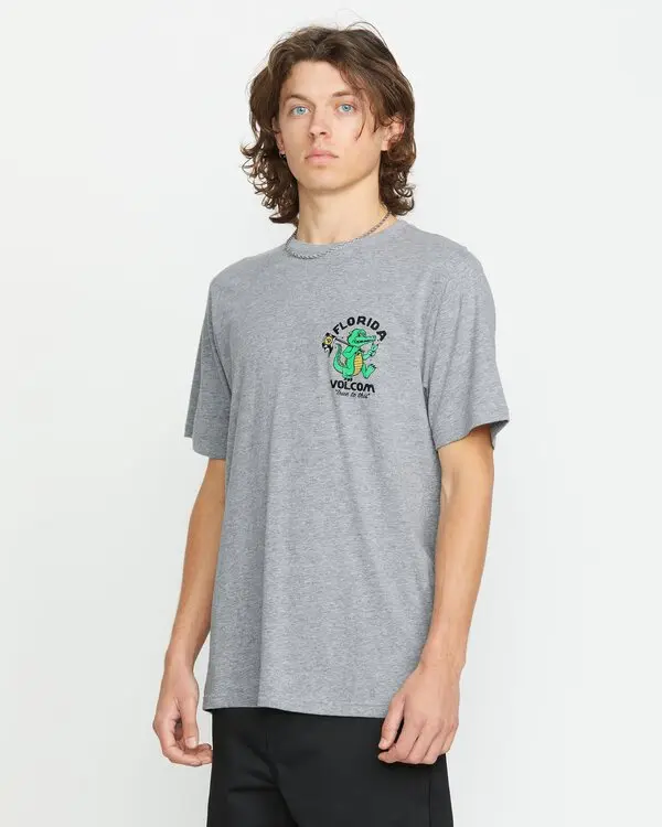 Volcom Gatornation Short Sleeve Tee - Heather Grey