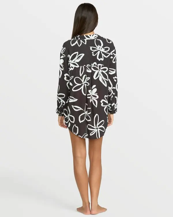 Volcom Floral Print Button-up