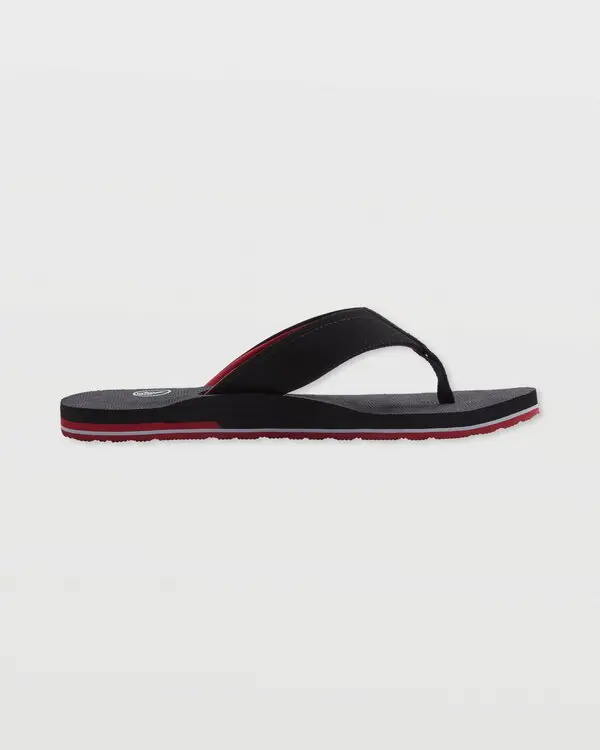 Volcom Victor Sandals - Black/red