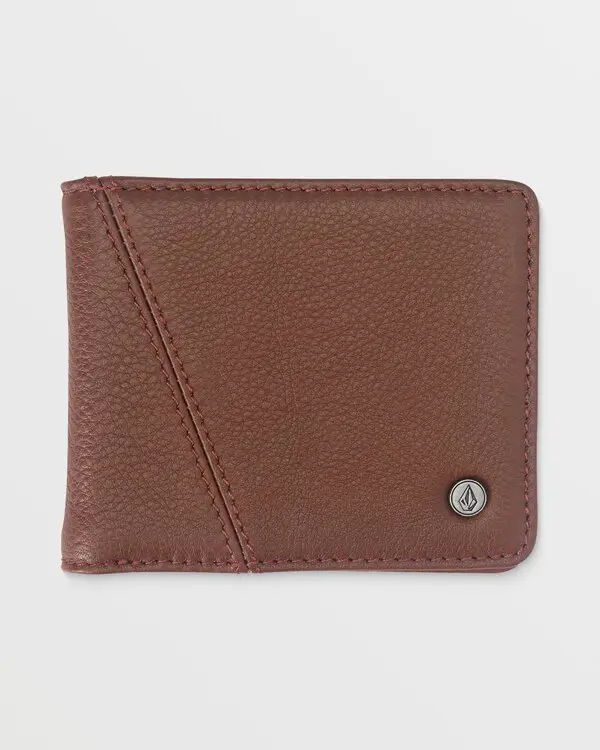 Volcom Pay-a-pal Leather Bifold - Brown