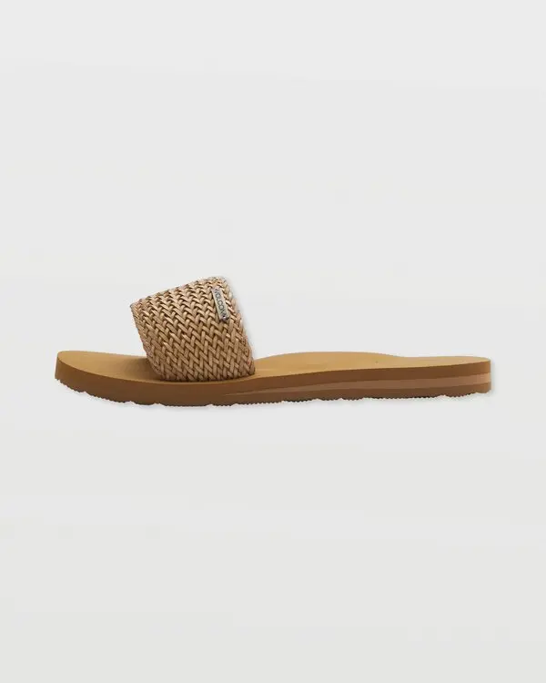 Volcom Braided Slide Sandals - Cognac