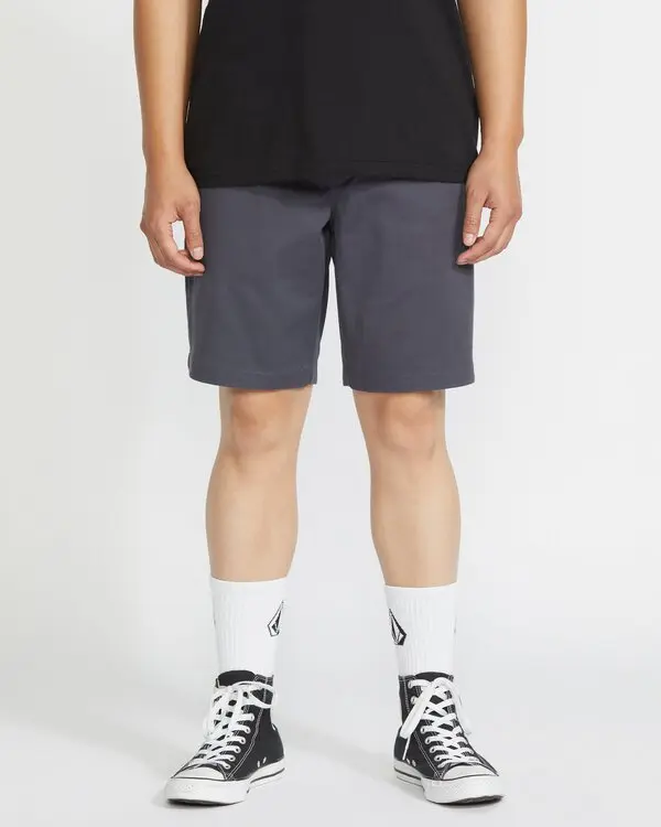 Volcom Frickin Elastic Waist Shorts - Charcoal